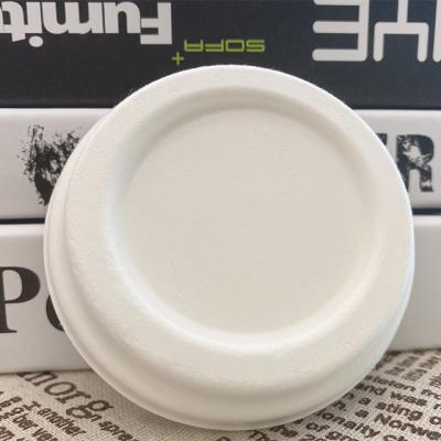 Cina Coperchio biodegradabile della tazza della canna da zucchero per la tazza di caffè 8oz in vendita