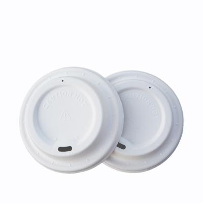 Китай Compostable крышки чашки багассы 80mm 90mm устранимые отлитые в форму продается