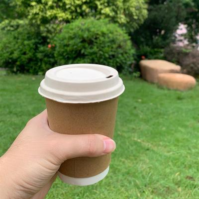 Cina tazze di caffè eliminabili della bagassa della canna da zucchero di 8oz 12oz 16oz 24oz con i coperchi in vendita