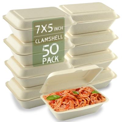 Cina L'alimento concimabile a 7*5 pollici da andare contenitori eliminabili porta via la scatola di pranzo dell'alimento in vendita