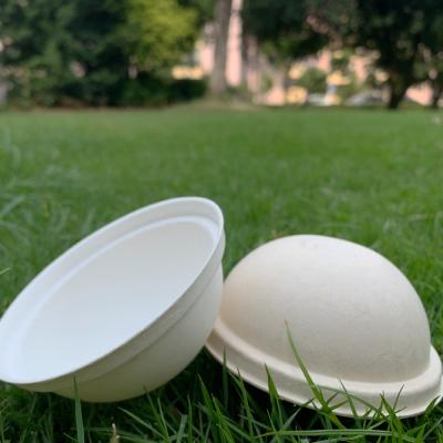 中国 バガスのパルプ繊維の8oz 12oz 16ozの紙コップのためのプラスチックのない基礎ドームのふた 販売のため