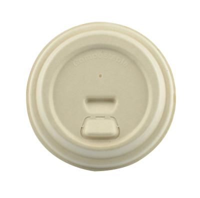 China A fibra da cana-de-açúcar reduz a polpa as tampas 90mm de papel de 80mm para copos da bebida de 8oz 12oz 16oz 32oz à venda
