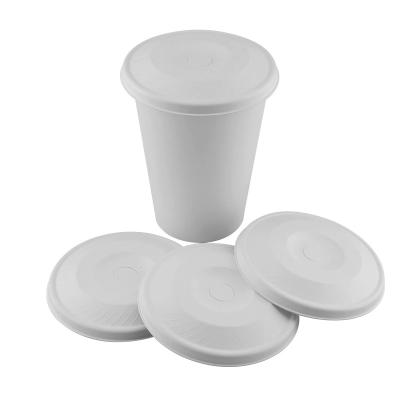 China 100% van het de pulppapier van de vezelpulp de PFAS-Vrije composteerbare bagasse gevormde deksels van de koffiekoppen Te koop