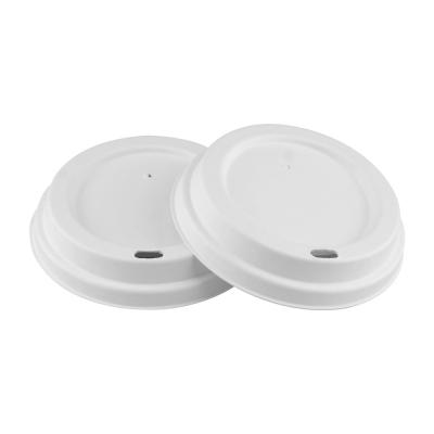 Китай Свободная от PFAS Biodegradable кофейная чашка крышек багассы для продажи, который нужно пойти крышки 80mm 90mm продается