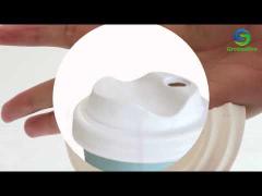 biodegradable cup lids, plant-based fiber zero waste eco lids
