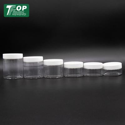 China Plastic Empty Body Scrub Jars Custom 250ml Pp Gold Lid For Cosmetic for sale
