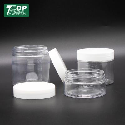China Plastic Empty Body Scrub Jars Custom 250ml Pp Gold Lid For Cosmetic for sale