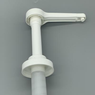 China White High Dose Plastic Food Syrup Dispenser Pump Soy Sauce Pump for sale