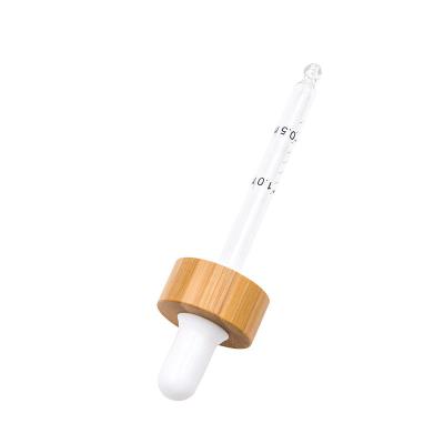 China A bureta de madeira de bambu com ponta de borracha graduou Straw Burette à venda