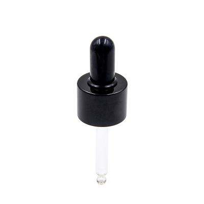 China Helder Zwart Centrum Ring Plastic Dropper Pipette Cap 18 Geanodiseerde 410 Te koop