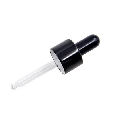 China Helder Zwart Centrum Ring Plastic Dropper Pipette Cap 18 Geanodiseerde 410 Te koop