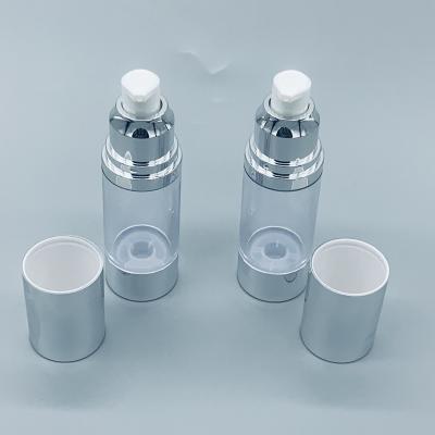 Cina La pompa senz'aria cosmetica di plastica trasparente imbottiglia 30cc in vendita