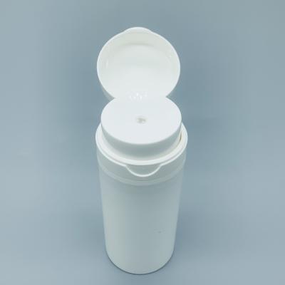 Cina Bottiglia senz'aria bianca di plastica dei pp per 50ml d'imballaggio cosmetico in vendita