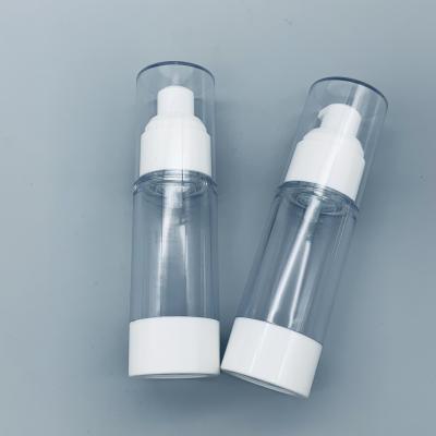 China White Transparent Acrylic Airless Bottle 15 30 50ML for sale