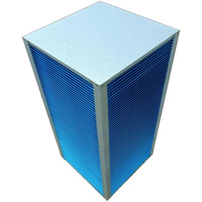 China Aluminum Plate Cross Flow Two Side Press Shaping air Recuperator for sale