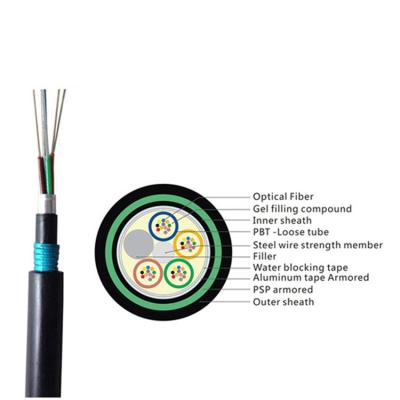 Cina Cavo a fibre ottiche sotterraneo misto diretto 250um di sepoltura GYTA53 in vendita