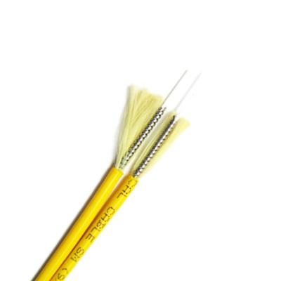 Cina Cavo a fibre ottiche corazzato G657 Zipcord duplex di singolo modo di GJSFJV in vendita