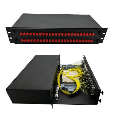 Cina 24 quadri d'interconnessione a fibra ottica a fibra ottica dell'interno della scatola di distribuzione del centro di LC 48 del porto ODF in vendita