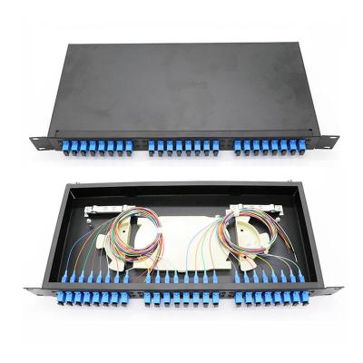Cina scatola di fibra ottica di termine del quadro d'interconnessione di 48F 96F 3U per cavo a fibre ottiche 19