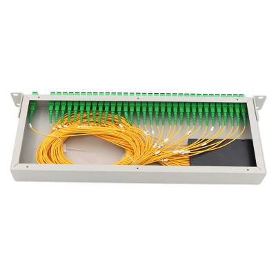 Cina contenitore montato scaffale 1X32 di separatore della fibra della scatola di giunzione del cavo a fibre ottiche di 19in in vendita