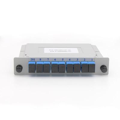 Cina Scatola di distribuzione modulare del separatore della fibra della scatola dei prodotti 1x16 Cassete di LGX FTTH RoHS in vendita