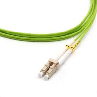 China LC to LC Multimode OM4 OM5 Duplex Fiber Optic Patch Cord 3m 50/125 for sale
