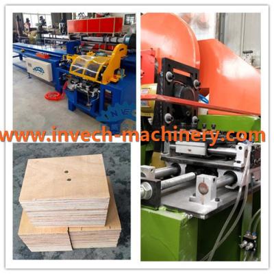 China Plywood Pallet Block Nailing and Cutting Machine for sale