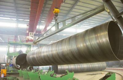 Cina Metropolitana saldata spirale di spessore della parete del tubo d'acciaio del grado X65MB SSAW 110Mm per il tubo di olio in vendita