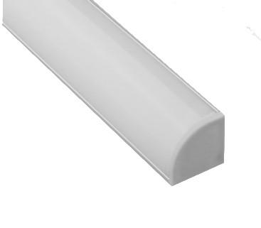 China Round Corner Led Extrusion,Round Corner Led Aluminium Channel, 90° Round Corner led aluminum profile for sale