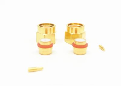 China ROHS SMA Male Brass Mini SMA 50 Ohm RF Connector For 2# Simi Rigid / Flexible Cable for sale