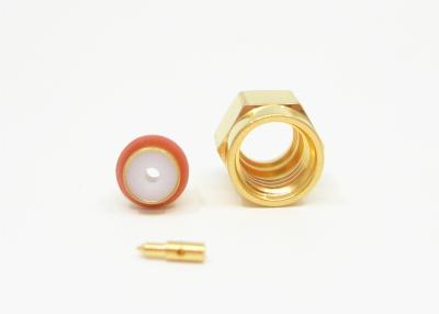 China ROHS SMA Male Brass Mini SMA 50 Ohm RF Connector For 2# Simi Rigid / Flexible Cable for sale