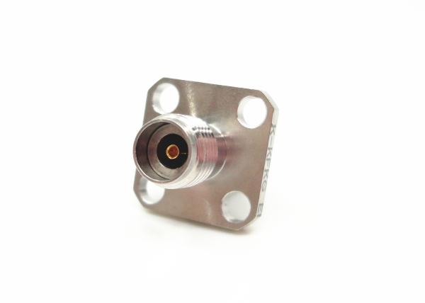 Adattatore femminile di Wave di millimetro del pannello della flangia di quattro fori di acciaio inossidabile 2.92mm K (MMW)