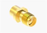中国 シリーズ間で金はMCX女性に女性真鍮6GHz RFの同軸アダプターSMAをめっきした 販売のため
