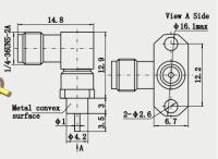 China Antenna Flange Panel Mount SMA RF Connector with Right Angle for sale