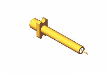 China ROHS SMP Male Gold Plating Flange Mount RF Connector With Long Metal Convex Surface for sale