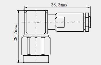 China TNC Male Right Angle RF Cable Connector For UFB205A Unleash Unmatched Connectivity for sale