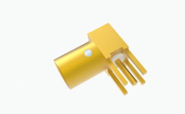 China SMP Series Male RA PCB Mount Limited Detent RF Connector Plug for sale