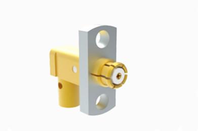 China SMP Female Right Angle 2-hole Flange RF Connector For CXN3506/MF108A Connector for sale