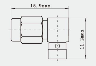China More Compact SSMA Male Right Angle RF Coax Connector for CXN3507/MF363A for sale