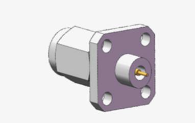 China 2.4 Milinetre Wave Series RF Stainless Steel Male Plug Connector with Microstrip for sale