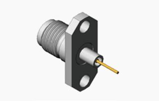 中国 Kシリーズ 女性用 2 穴 フレンズ ステンレス スチール RF コアキシアル コンネクタ 長 マイクロ ストライプ 販売のため