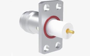 Cina Connettore coaxiale RF a flangia femminile a 4 fori della serie TNC con micro strisce in vendita