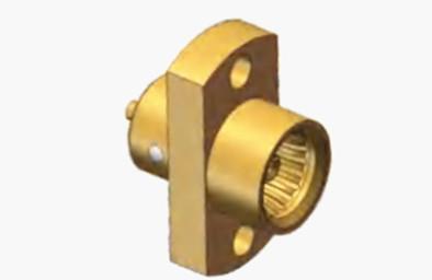Cina BMA Female Brass Flange Mount con connettore coassiale RF a Microstrip in vendita