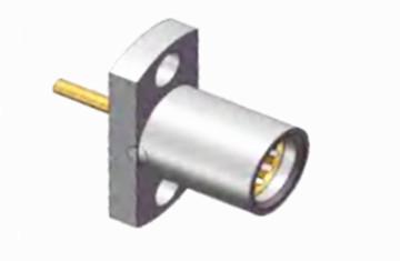 China SBMA Female Stainless Steel 2-hole Flange RF Connector with Socket for sale