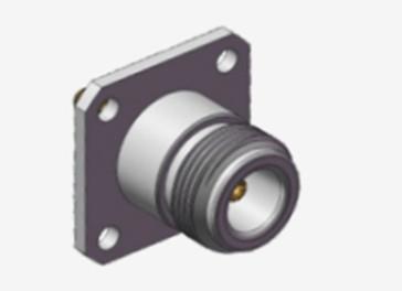 Cina N Femminile a prova d'acqua a 4 fori con connettore coaxiale RF a flangia con Microstrip in vendita