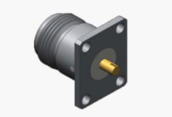 Chine N Connecteur RF monté sur une flange de broche en laiton féminin avec microstrip à vendre