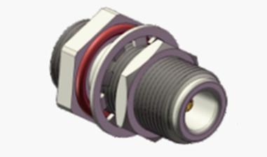 Chine Connecteur coaxial RF féminin de cloisonnement N-KYD9 personnalisable avec microstrip et nickel plating à vendre