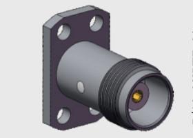 Cina Connettori TNC Femmina Jack 50 Ohm Commerciali, Montaggio a Flangia 4 Fori in vendita