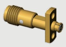 중국 2 홀 플랜지 마운트 SMA 여성 / 잭에서 SMP 여성 / 잭 어댑터 최대 18GHz 판매용