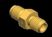 China Straight SSMA / Mini SMA Female to Female Jack to Jack RF Coaxial Adapters Up to 18GHz for sale